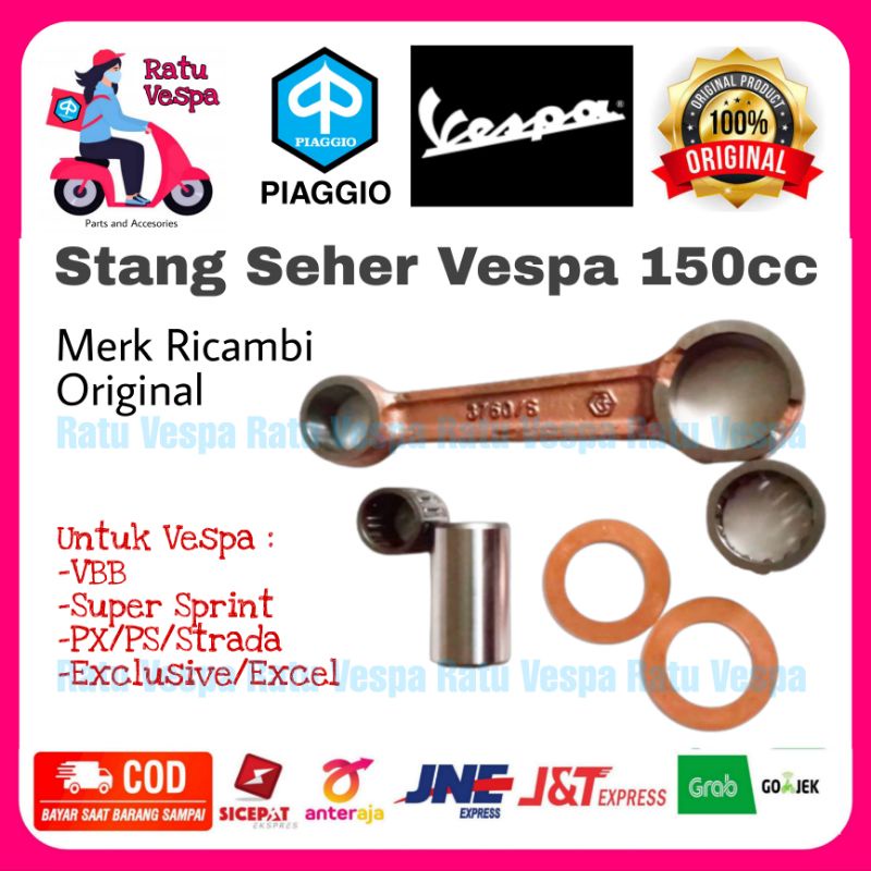 Stang Seher Vespa 150cc logo Piaggio Vespa Super Sprint PX PS Excel ...
