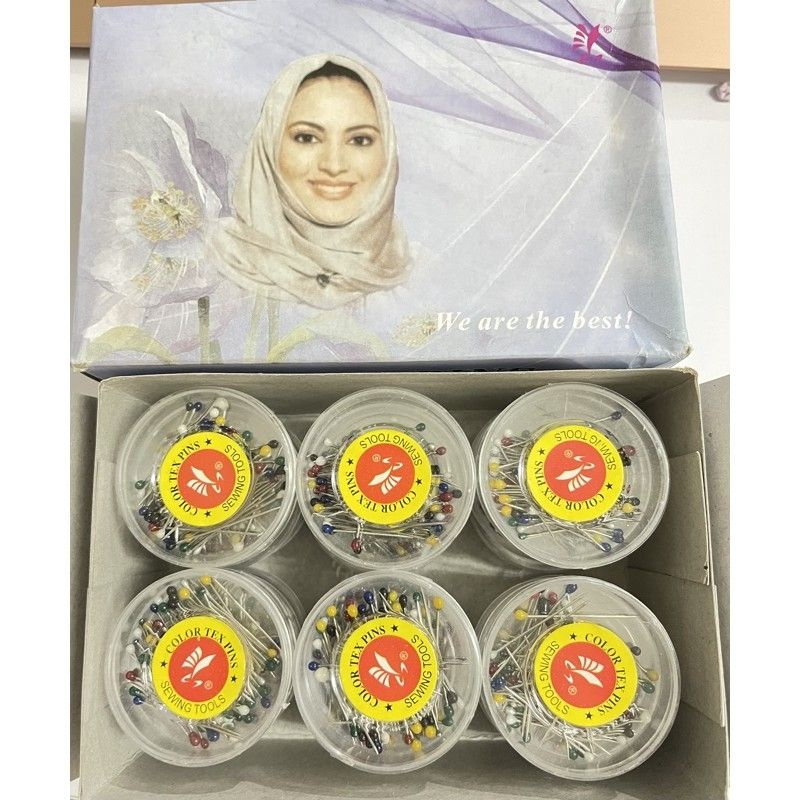 12 BOX - Kotak Jarum Pentul Mini / Jarum Pentul Mini / Kecil / Jarum ...