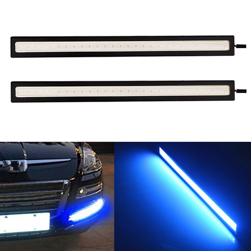 Great Heat Blue Super Bright Car COB LED Lights DRL Fog Driving Lamp ...
