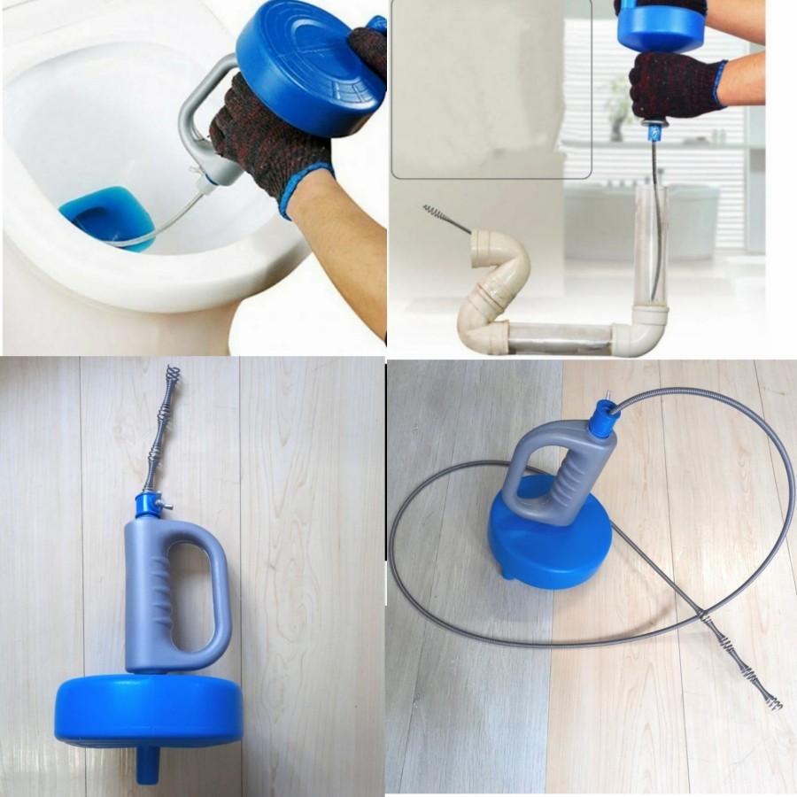 Pipe Cleaner 10 Meter - Alat Pembersih Saluran Pipa Tersumbat 10m Kawat ...