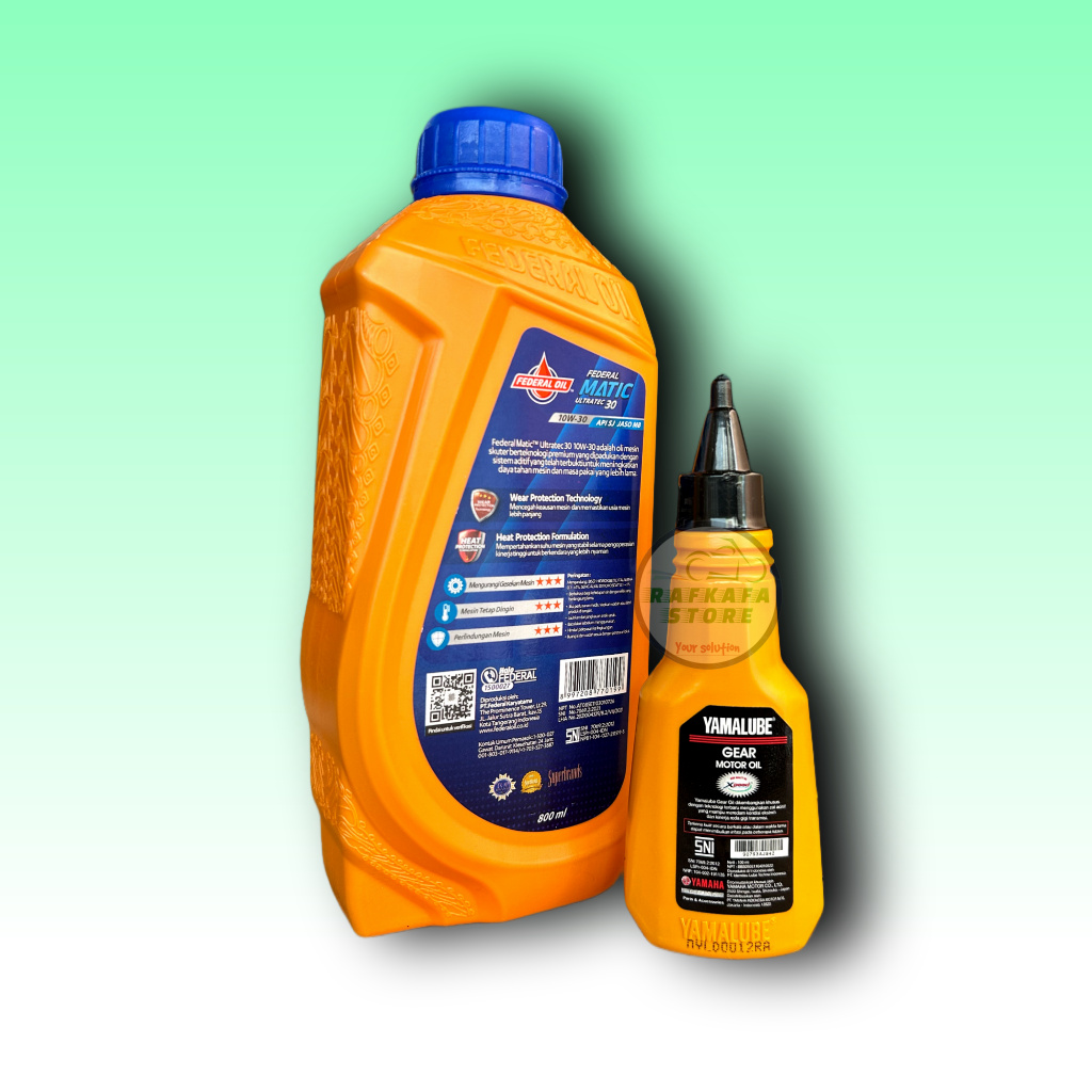 OLI FEDERAL MATIC ULTRATEC 800ML+OLI GARDAN YAMALUBE 100ML | Lazada ...