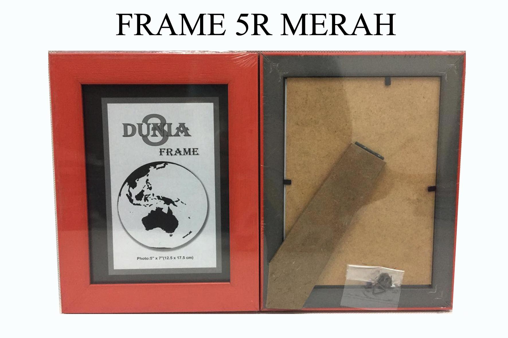 BINGKAI FOTO 5R MINIMALIS MERAH / FRAME FOTO 5R MERAH | Lazada Indonesia