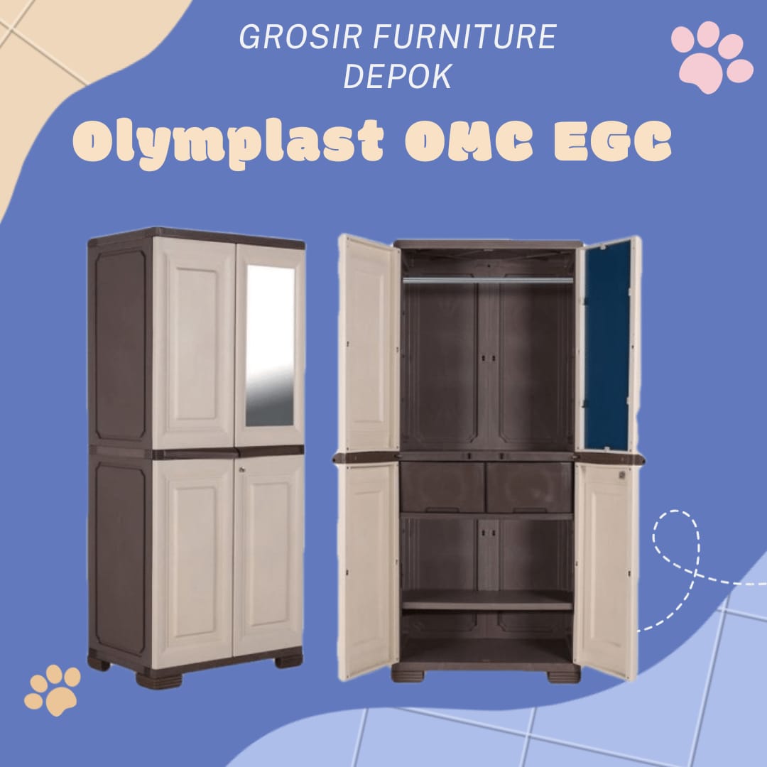 Lemari Plastik| Lemari Pakaian Olimplast OMC EGC | Lazada Indonesia