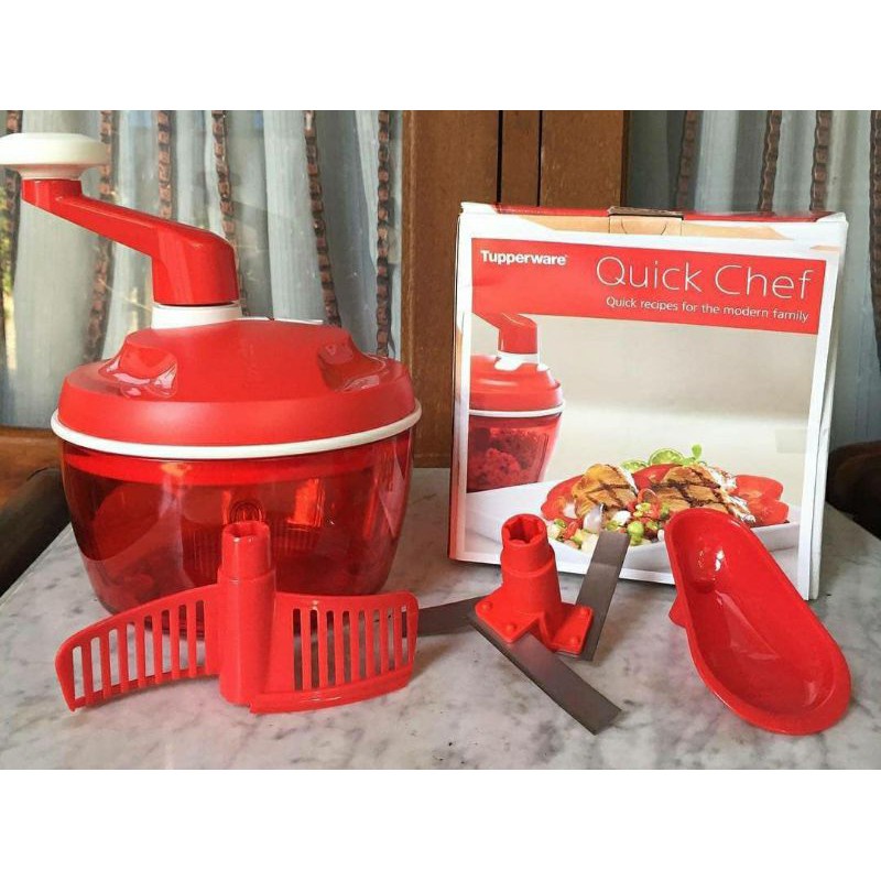 Tupperware Quick Chef - Merah Tupperware Original | Lazada Indonesia