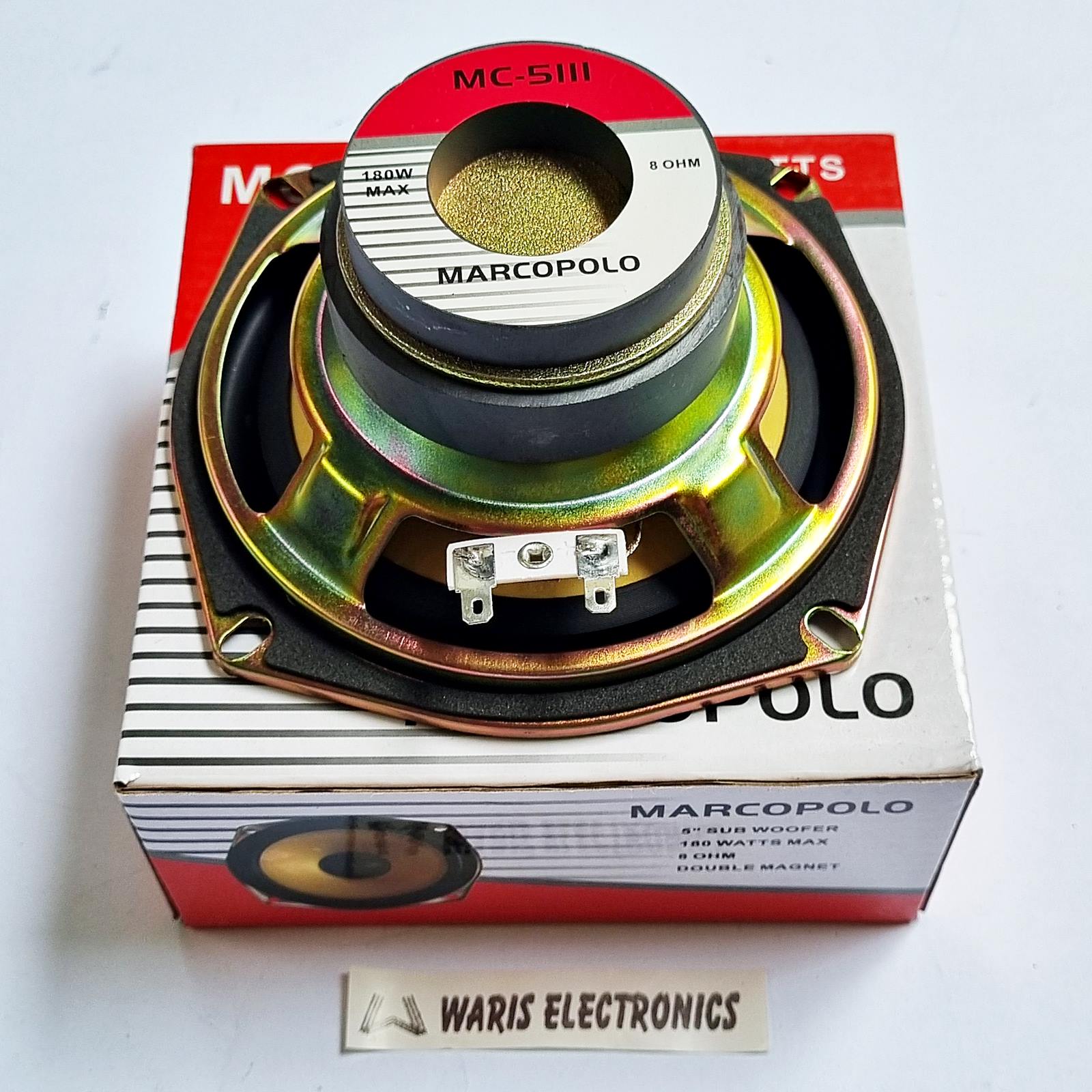 Speaker 5 inch Subwoofer Marcopolo 5" MC 5111 Mahnet Susun 180W ...
