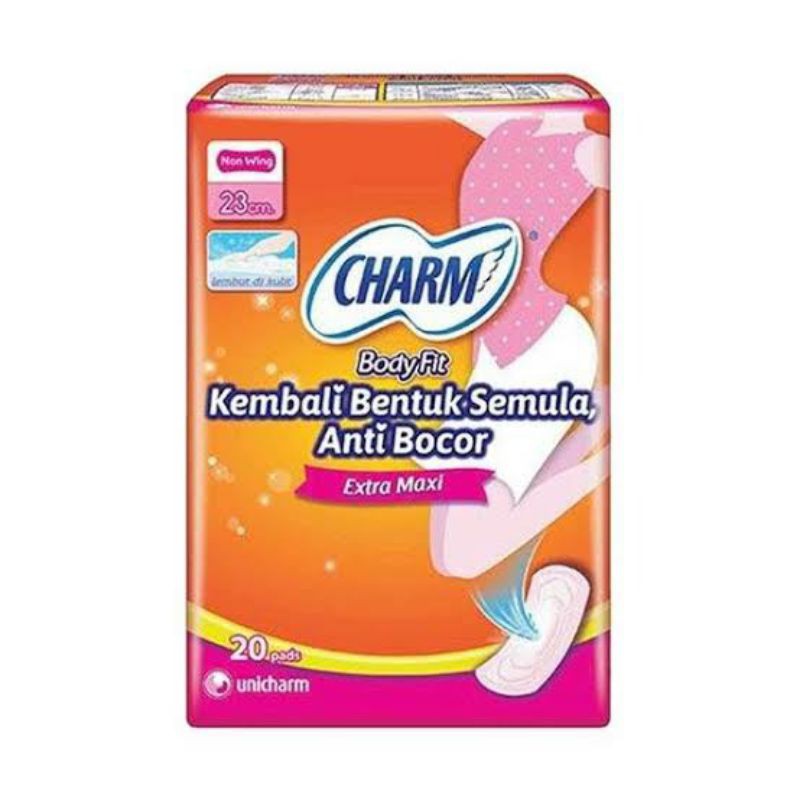 Pembalut Charm Body Fit Extra Maxi Non Wing 20pads | Lazada Indonesia