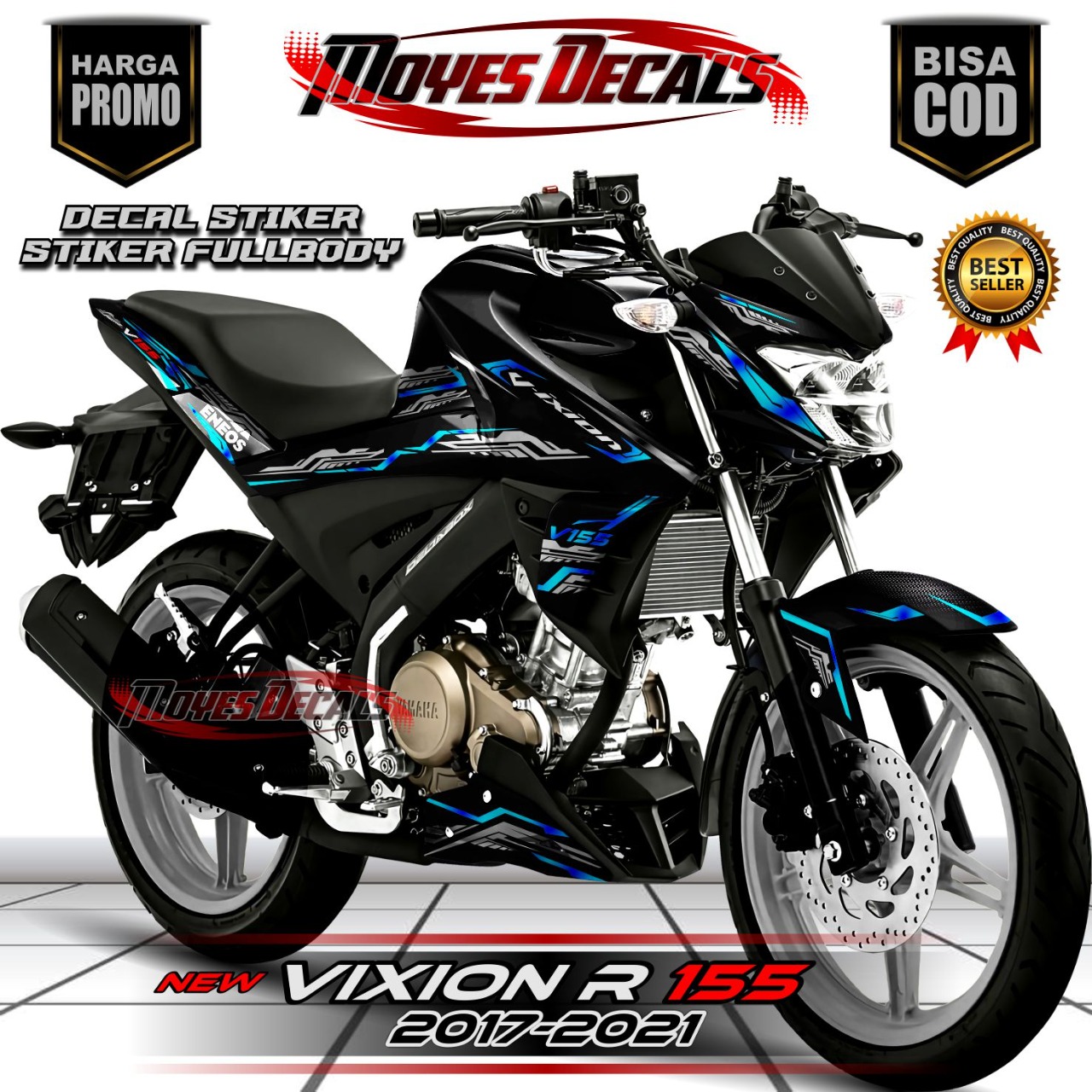 ⭐⭐⭐⭐⭐( TERSEDIA & COD ) Decal Vixion R 155 Decal All New Vixion Stiker ...