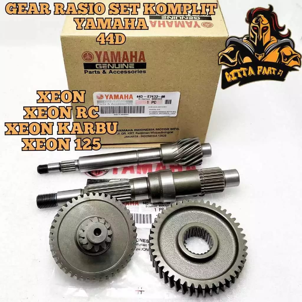 GIGI GEAR RASIO SET KOMPLIT 4 MACAM ASLI ORIGINAL YAMAHA 44D KUALITAS ASLI ORIGINAL YAMAHA ...
