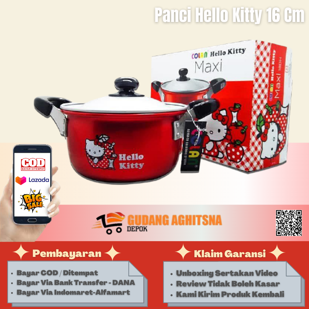 PANCI HELLO KITTY Panci Maspion Original Panci Alumunium Maspion Hello ...