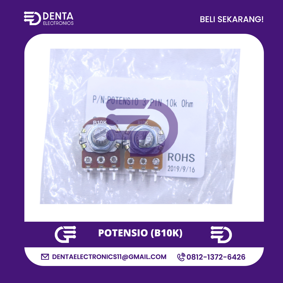 POTENSIO (B10K) 3 PIN 10k Ohm | Lazada Indonesia