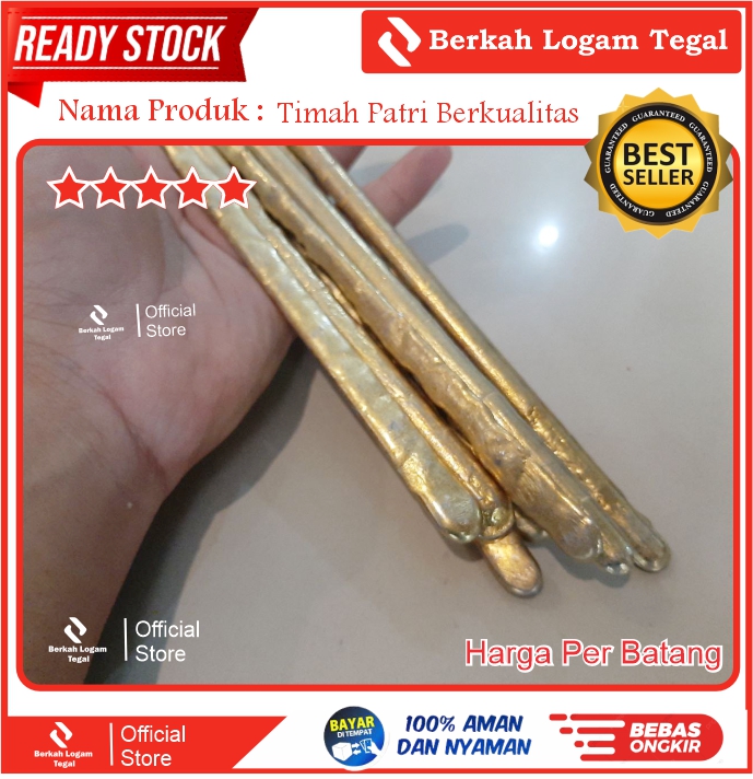 Timah Patri Batangan Kualitas Super No 1 Warna Emas | Lazada Indonesia