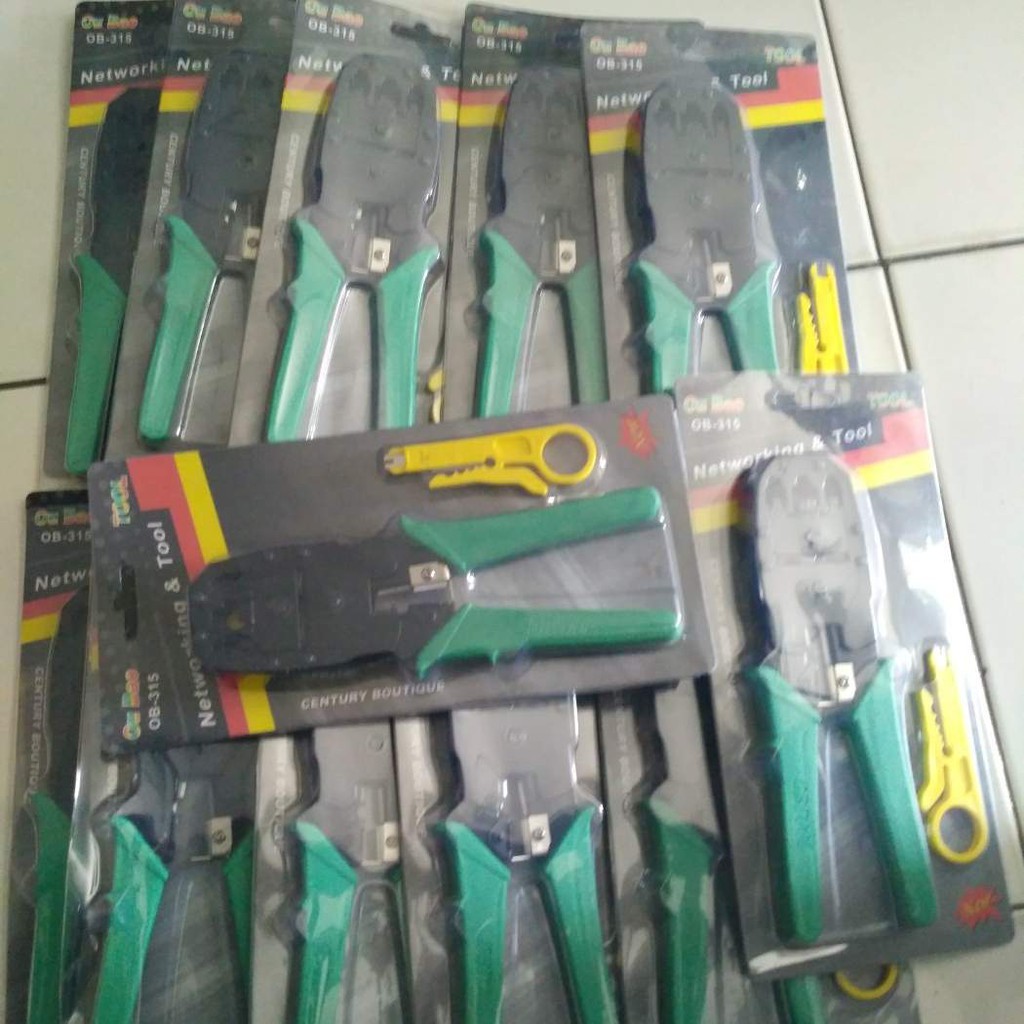 Tang Crimping 315 Tool - Penjepit Kabel Ke Konektor RJ-45 | Lazada ...
