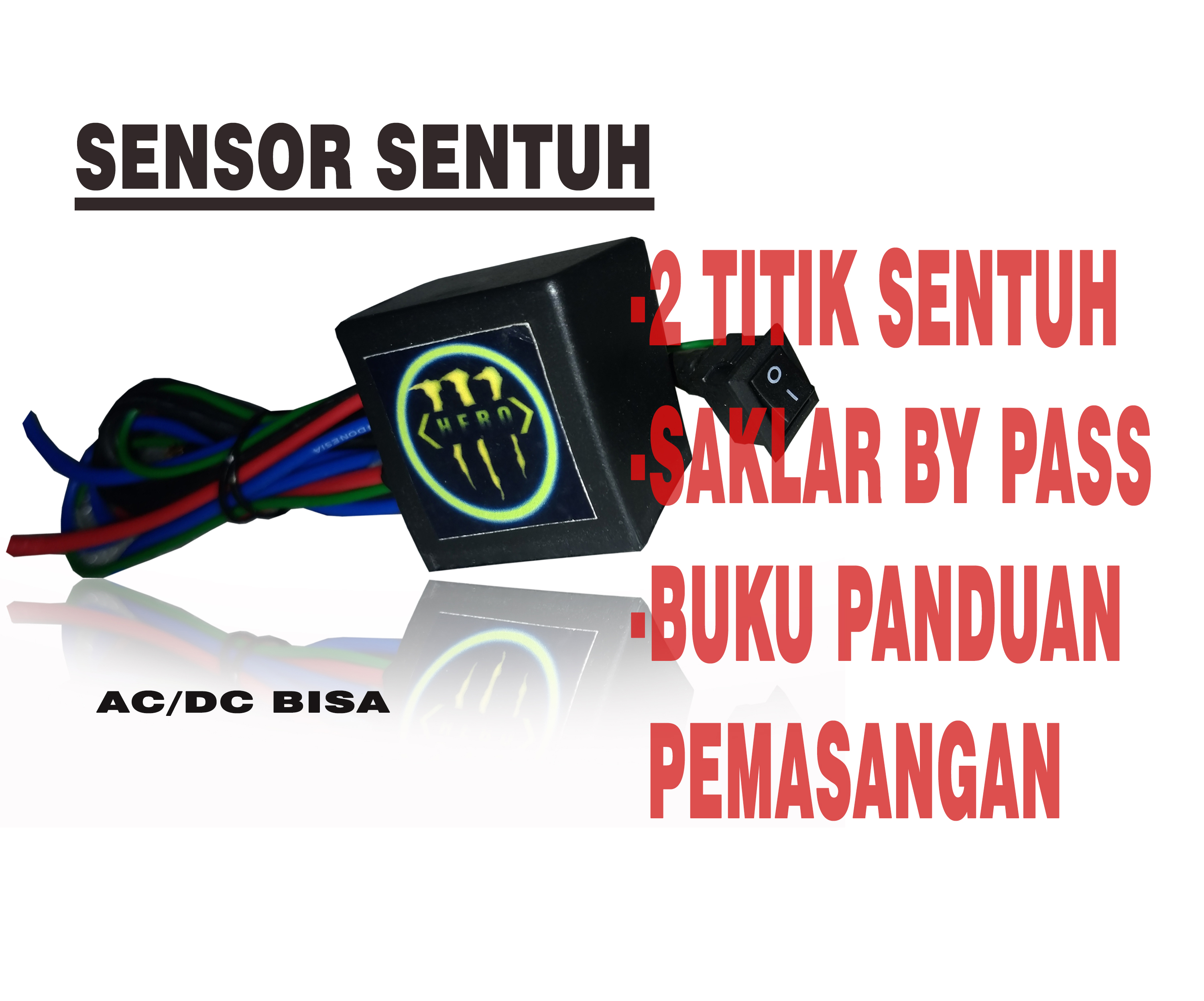 PENGAMAN MOTOR SENSOR SENTUH 2 TITIK | Lazada Indonesia
