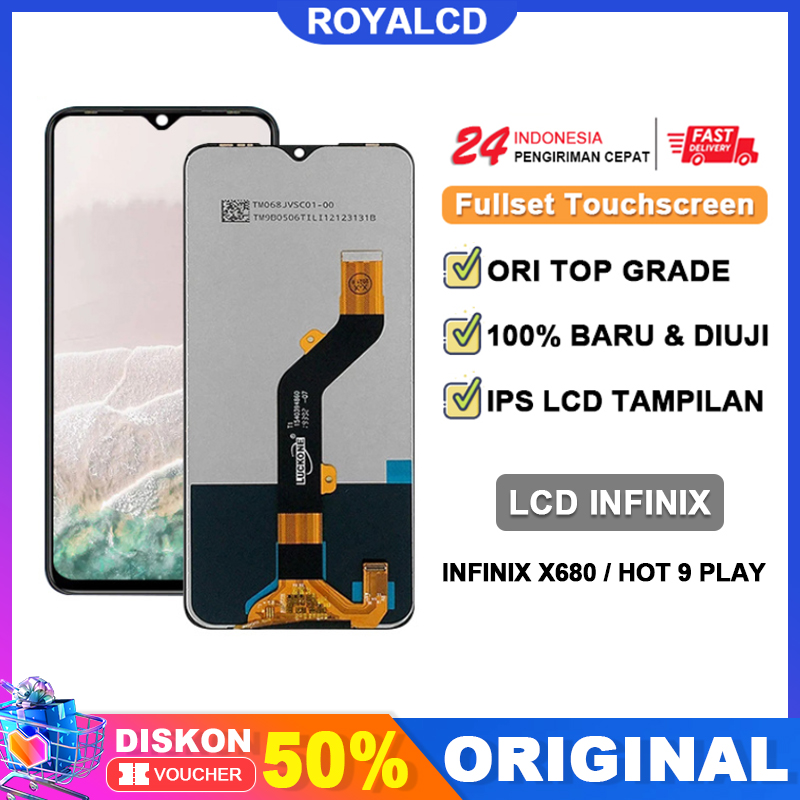 [100% Diuji] LCD INFINIX SMART 4/4C/X653/X653C Fullset Touchscreen HD ...
