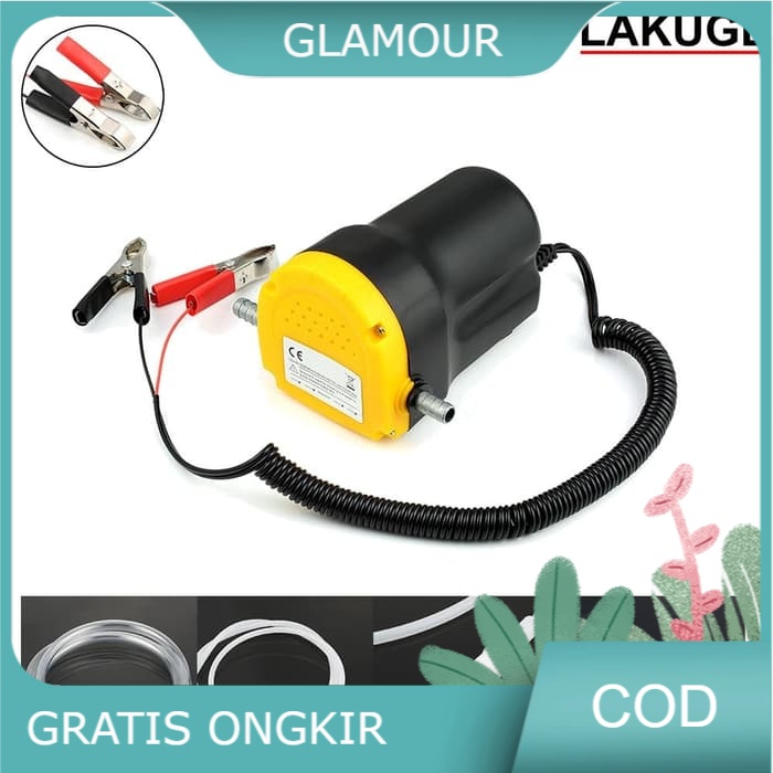 Pompa Transfer Oli Elektrik Portable 12V Fluid Extractor Suction Pump ...