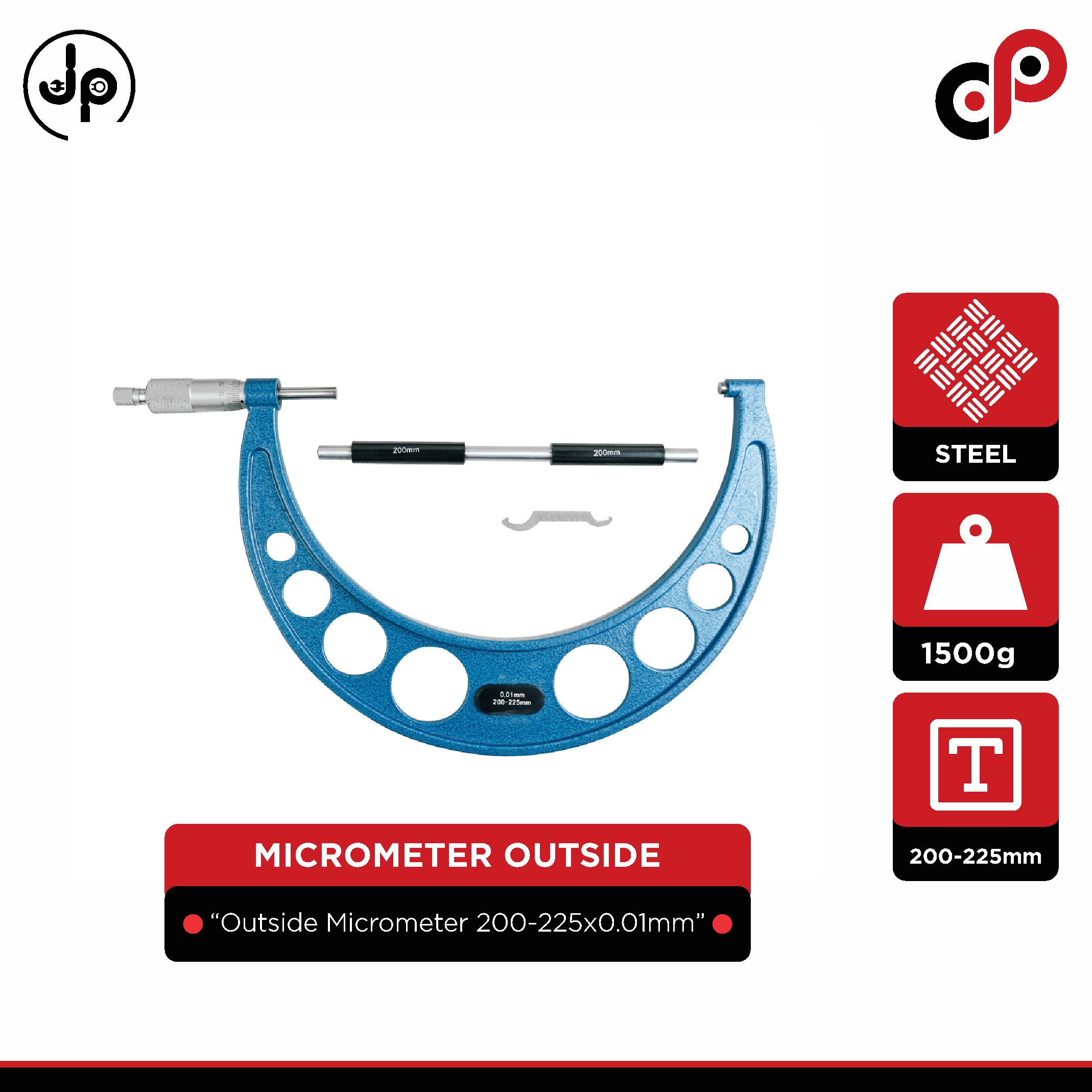 Micrometer | Outside Micrometer 200 - 225mm | Lazada Indonesia