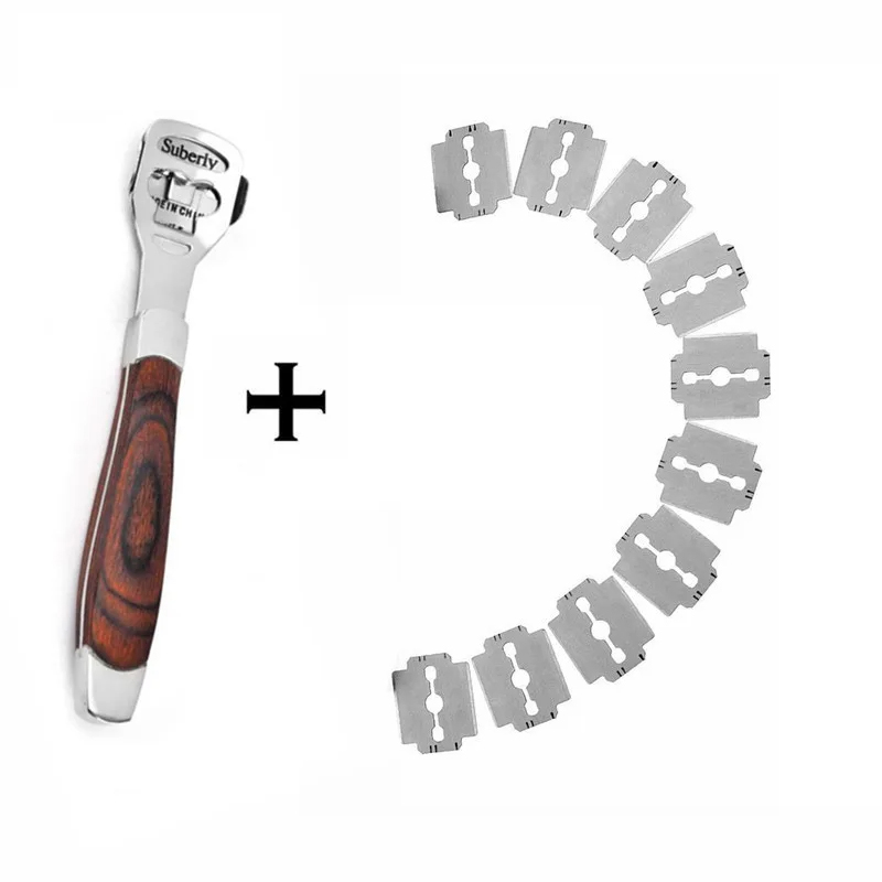 Penghalus Kaki Kerokan Tumit Kayu Stainless Dua Kepala Alat Parutan ...