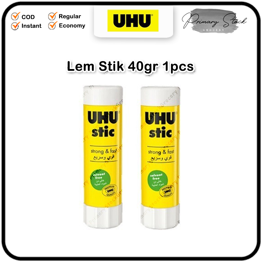 Lem UHU Stick 40 gr Glue Stic Putar Stik Batang Batangan Kertas 40gr ...