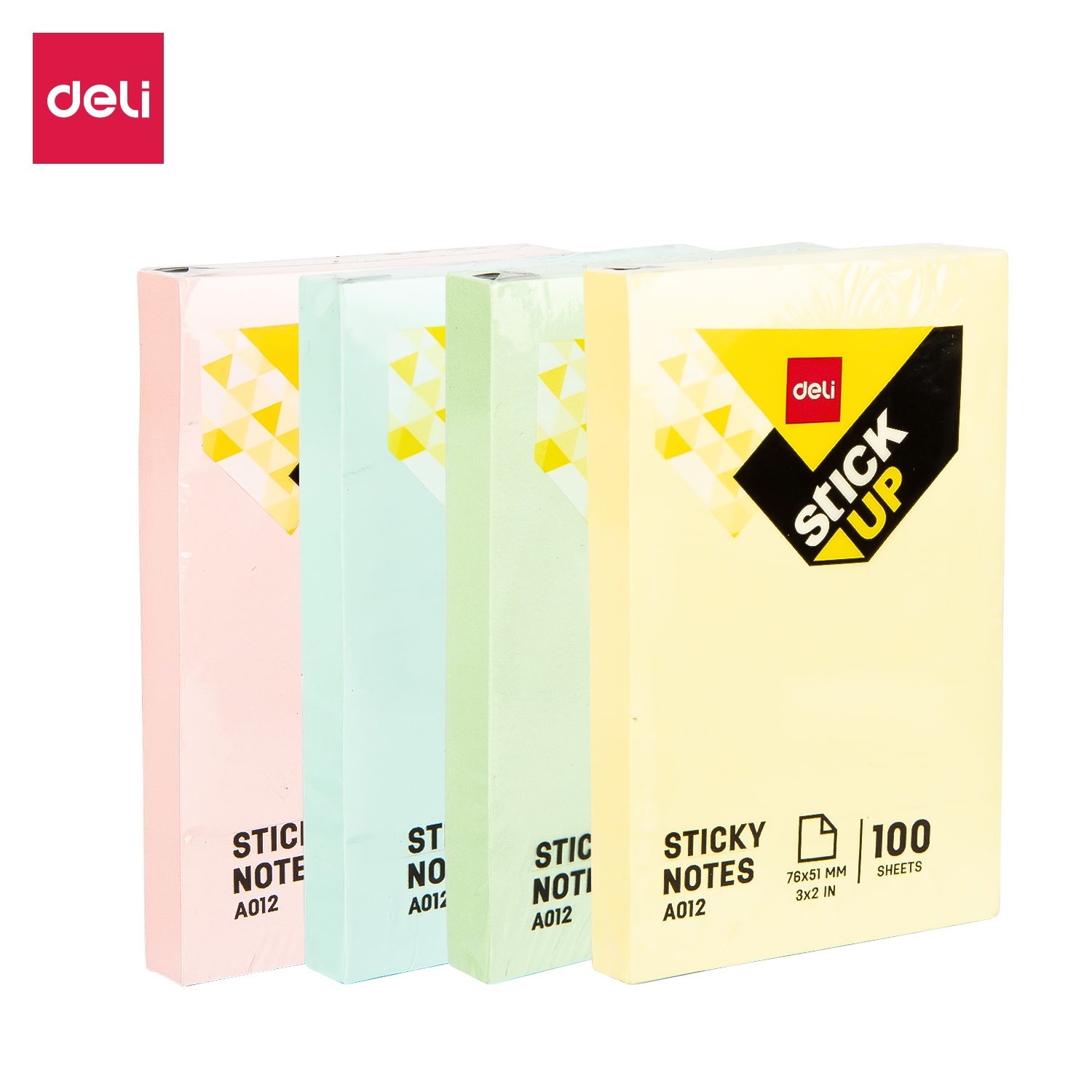 Deli Memo tempel - Sticky Notes perekat kuat tahan lama dengan berbagai ...