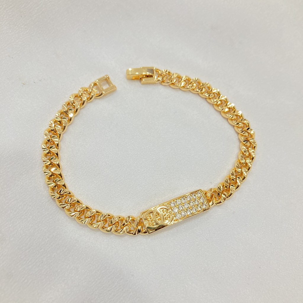 Gelang Rantai Wanita Anti Karat Xuping Lapis Emas Perhiasan Fashion ...