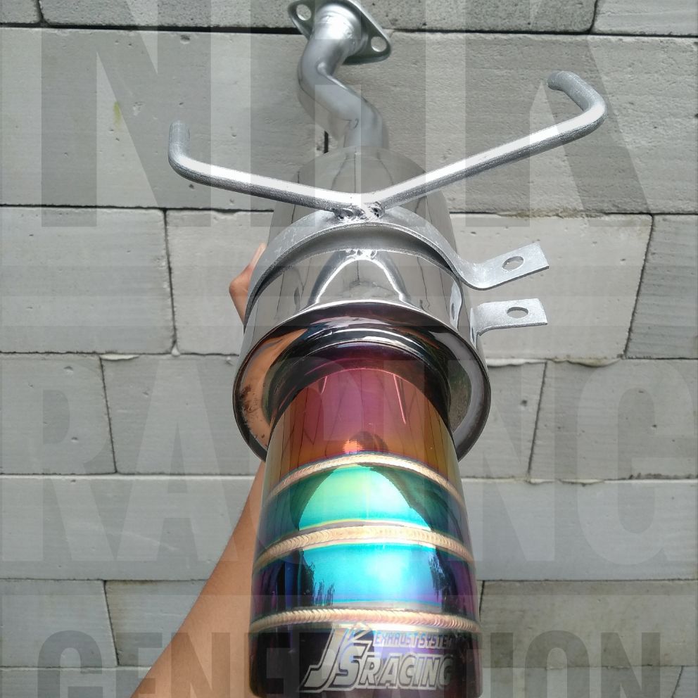 KNALPOT JS RACING BOLT ON PEMASANGAN BAUT BRIO YARIS JAZZ ERTIGA ...