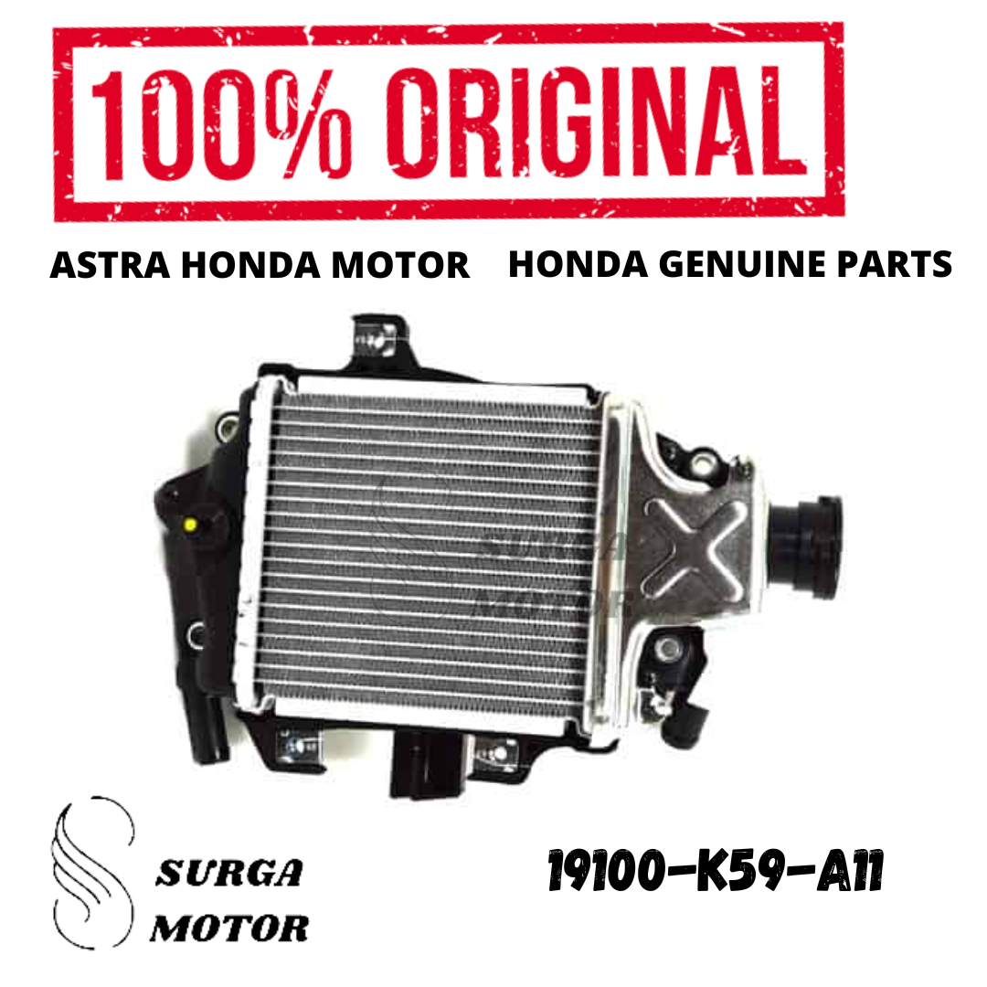 Radiator Assy Vario 150 eSP K59 LED Pertama Original Honda AHM 19100 ...
