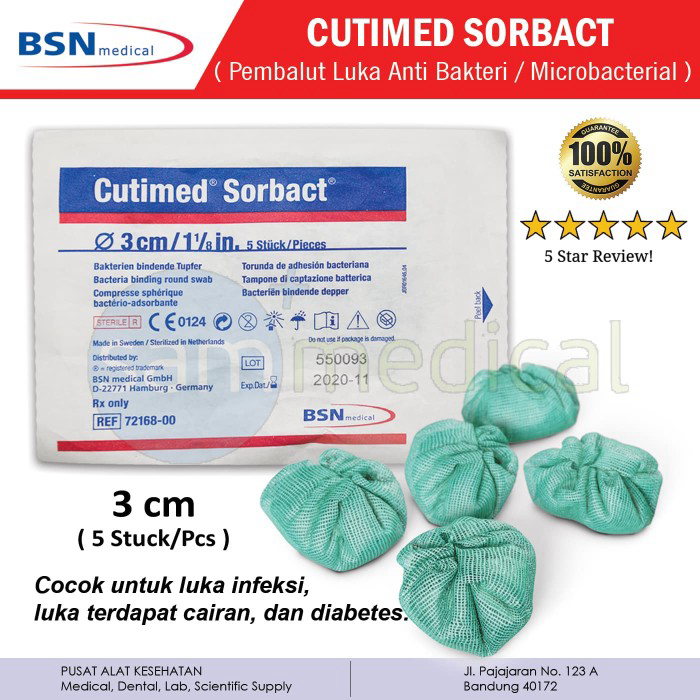 BSN Cutimed Sorbact Round Swab 3cm / Pcs | Lazada Indonesia