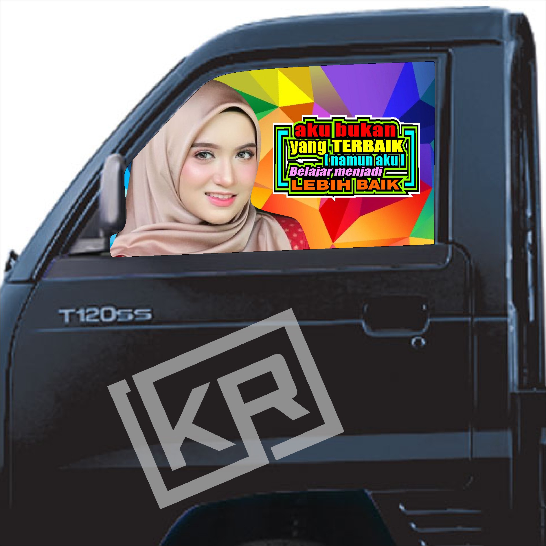 STIKER ONE WAY MOBIL CARRY TS120 TERBARU KIRANA DECAL STORE KODE 05 ...