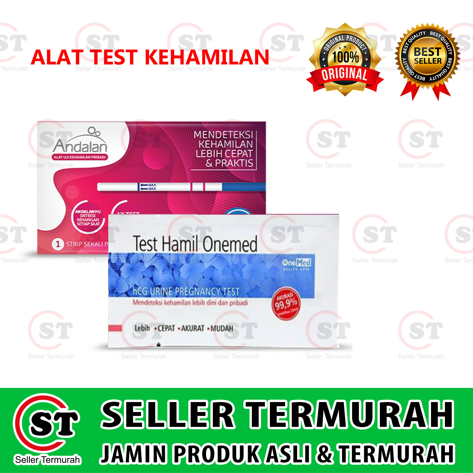 TERMURAH Tespek Test Pack Testpack Strip Alat Tes Kehamilan One Med ...