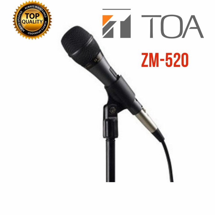 MIC KABEL TOA DYNAMIC ZM-520 MIK DINAMIK TOA ORIGINAL ASLI | Lazada Indonesia