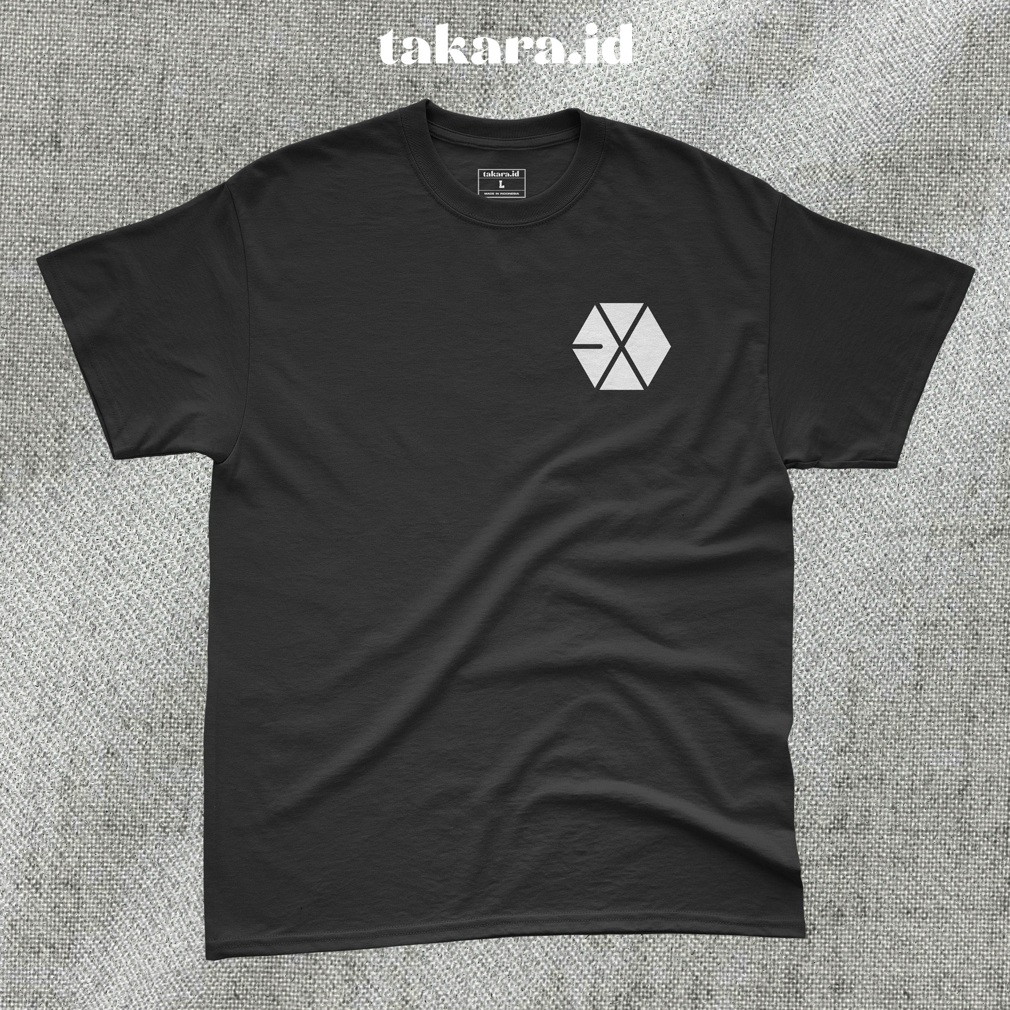 TSHIRT KAOS KPOP EXO LOGO KAOS WANITA KPOP KOREAN STYLE BAHAN PREMIUM ...