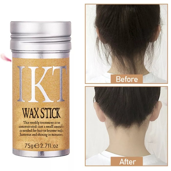 IKT Wax Stik Perapih Rambut Pomade Perapih Rambut Baby Hair Care Hair ...