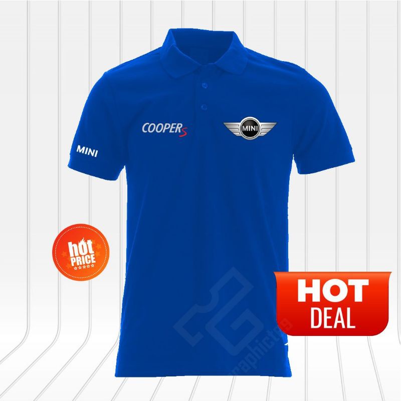 MINI COOPER Polo T Shirt Cotton Ready Stock | Lazada PH