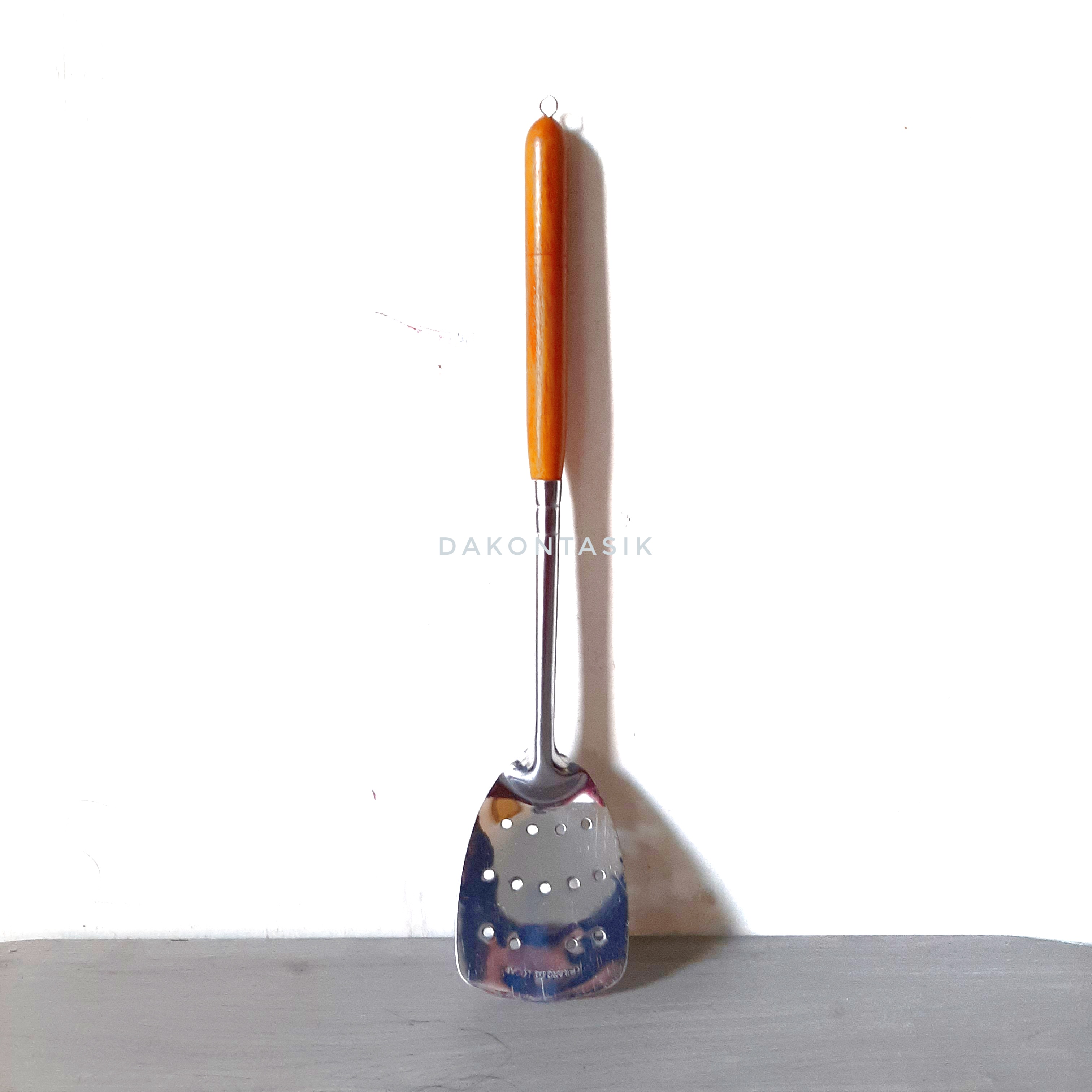 DakonTasik - Sutil Spatula Kecil 7,5 x 27 cm Stainless Bolong gagang ...