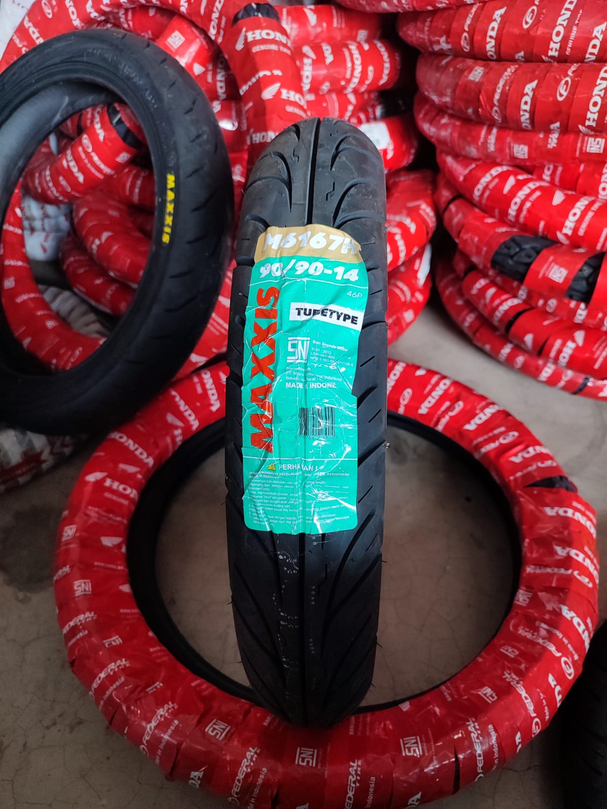 MAXXIS Ban SNI Ban Luar Motor MAXXIS M6167 Ring 14 Ukuran 80/90-14 dan ...