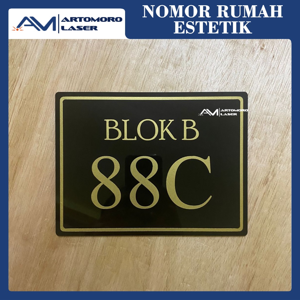 NOMOR RUMAH AKRILIK ESTETIK SIMPLE LASER CUTTING / NO RUMAH ACRYLIC ...
