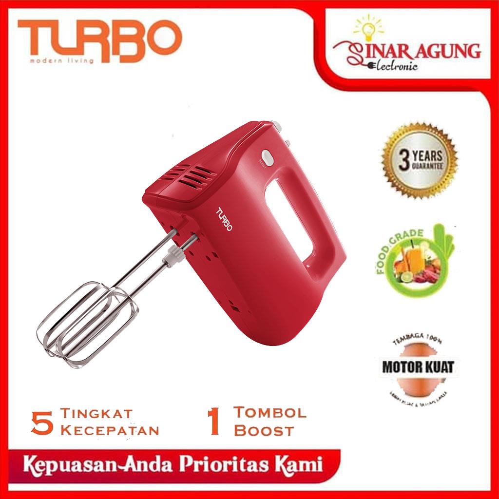 TURBO EHM9000 / EHM-9000 RED HAND MIXER 5 SPEED - GARANSI RESMI ...