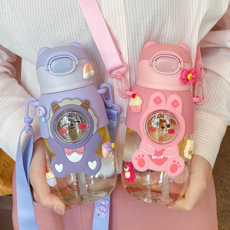 BOTOL MINUM KARTUN 660 ML BOTOL ANAK KARAKTER ADA TALI BPA FREE KODE ...