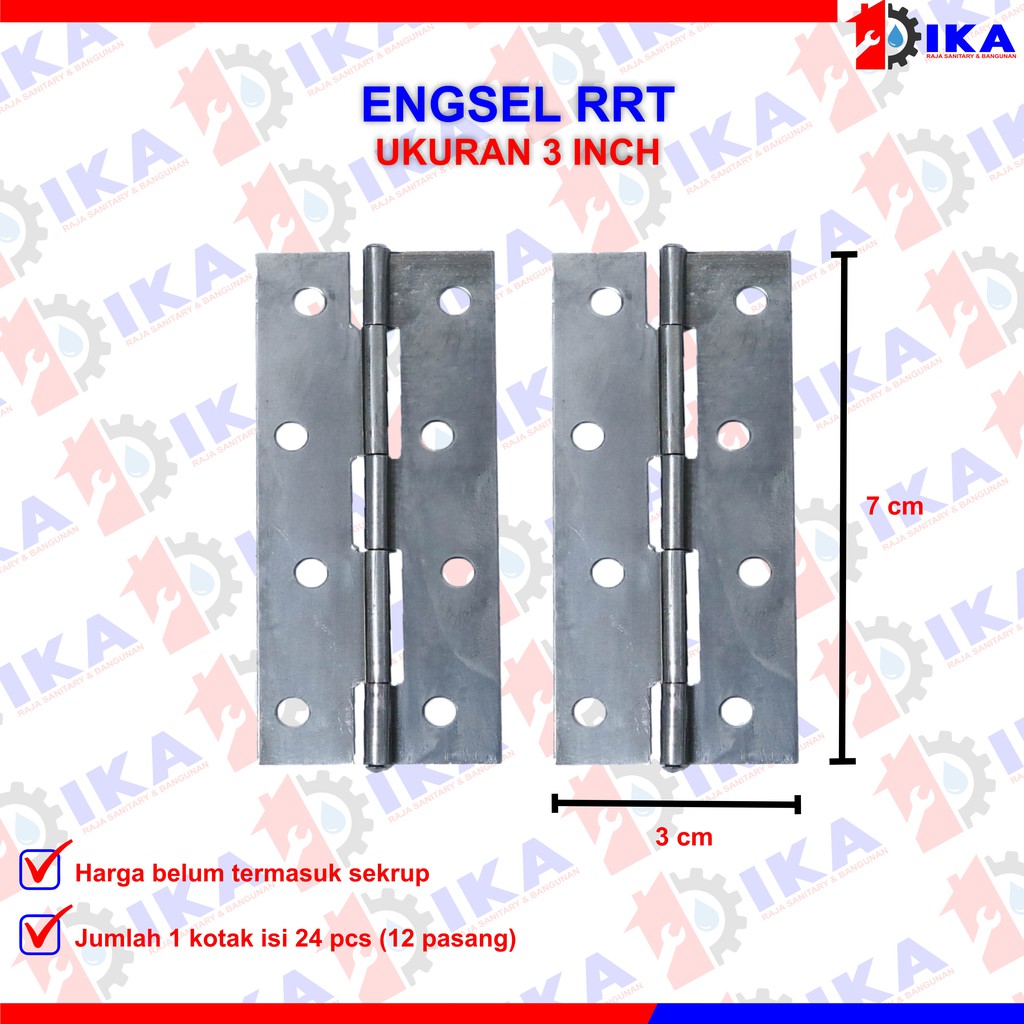 (HARGA PER BOX) ENGSEL TIPIS RRT 1" 1/2" 2" 21/2" 3" 4" ENGSEL KECIL ...