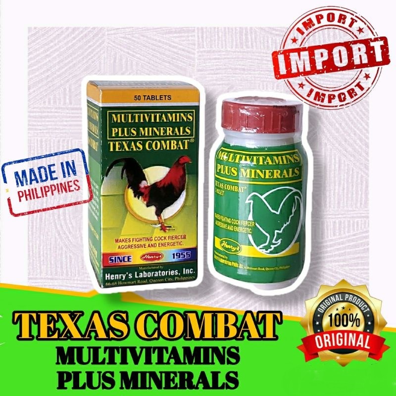 texas combat multivitamins plus mineral obat doping ayam/ texas combat ...