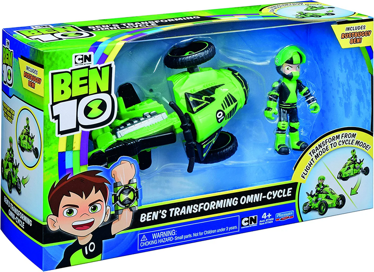 BEN 10 BEN TRANSFORMING OMNI-CYCLE ORIGINAL BEN10 PLAYMATES TOYS ...