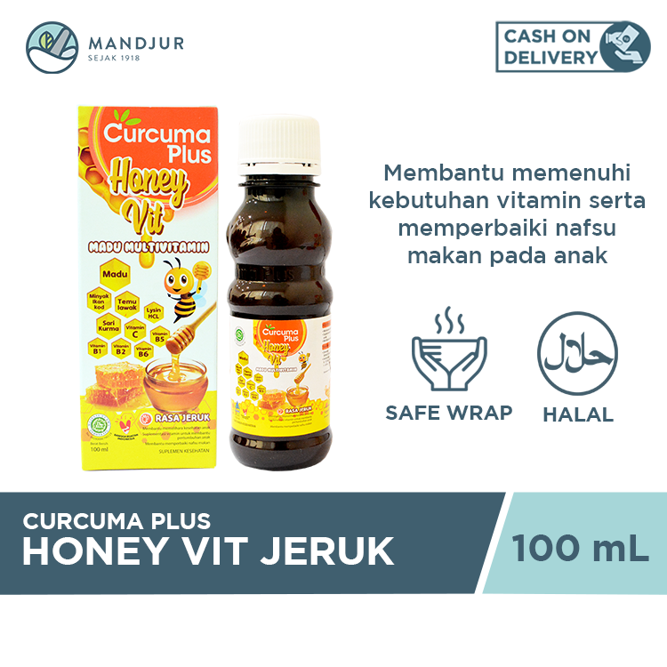 Curcuma Plus Honey Vit Jeruk 100 mL - Madu Multivitamin Anak | Lazada ...