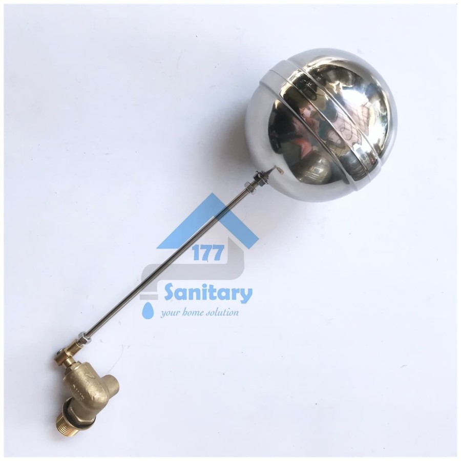 Pelampung air bola stainless 3/4 inch AP-kran otomatis kuningan dan ...