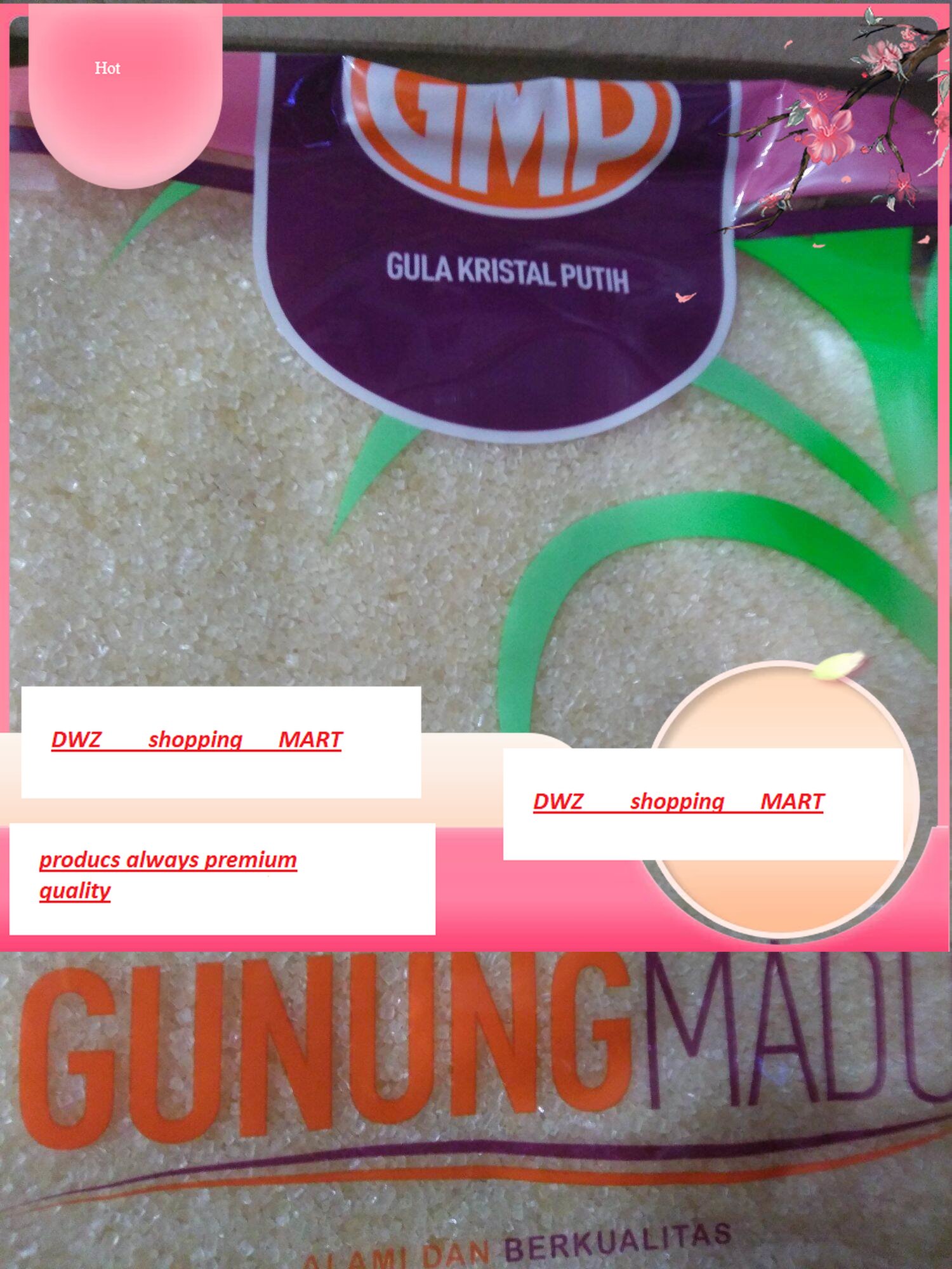 Gula pasir GMP gula kristal putih 1kg BY DWZ | Lazada Indonesia