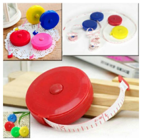METLIN ECER 1PCS Meteran Mini Roll Putar Otomatis /Alat Ukur Baju ...