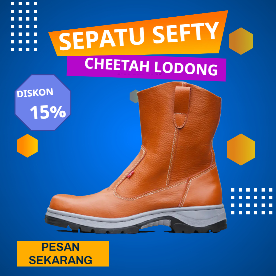Sepatu Septi Saveti Safety Boot King Shoes Ujung Besi Kulit Buatan ...