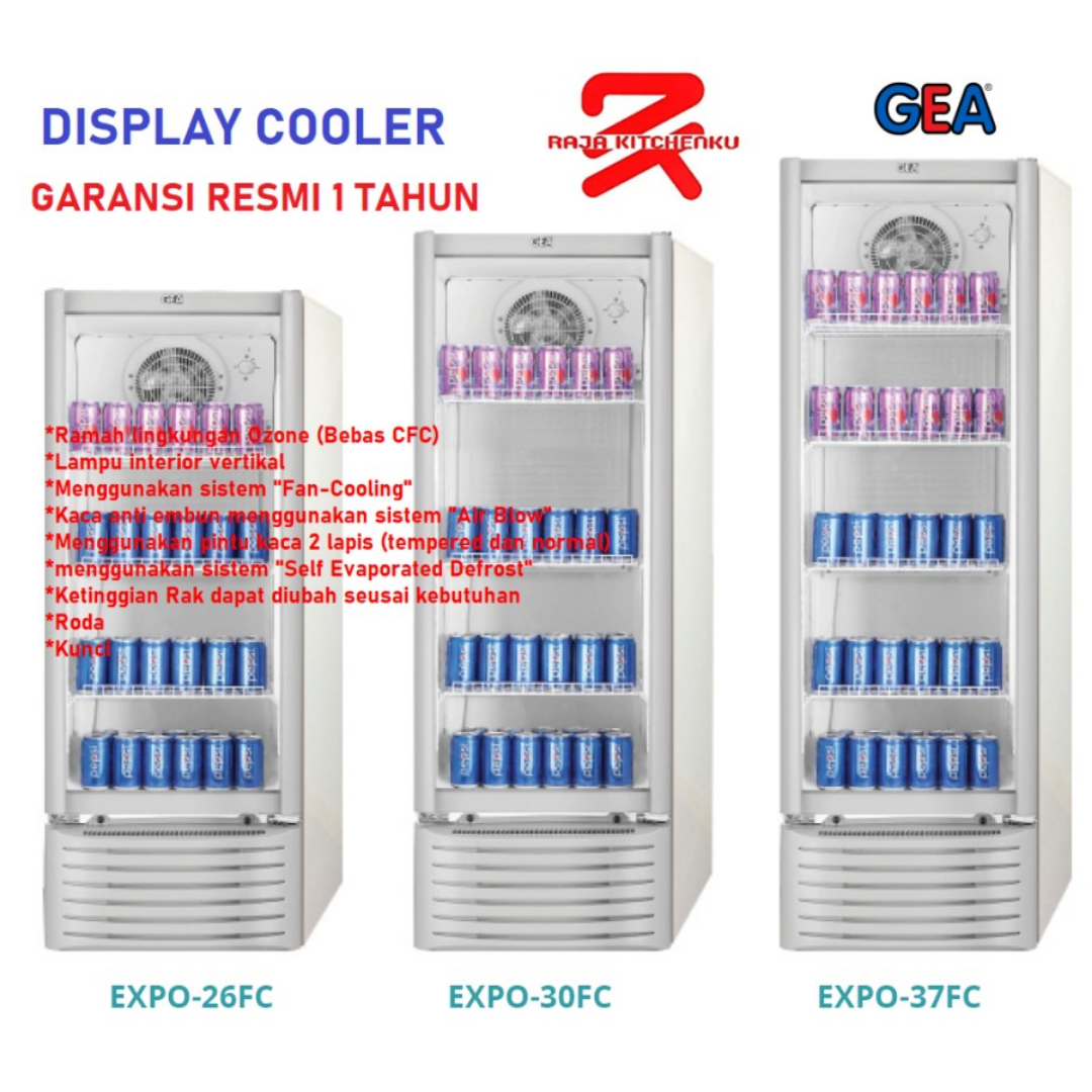 DISPLAY COOLER-EXPO-26FC Showcase Gea garansi resmi 1 tahun. Chiller ...