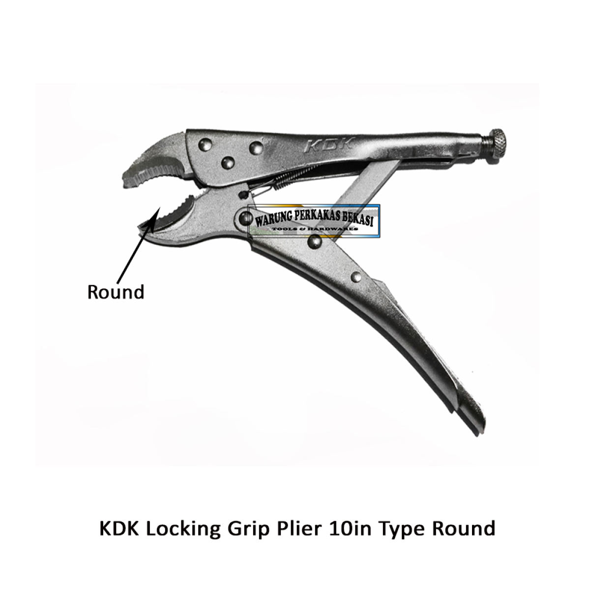 KDK Locking Grip Plier Tang Buaya Lock 10 Inch Model Mata Round Bulat ...