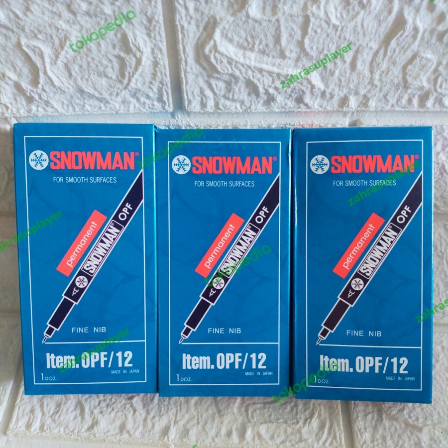 Spidol Snowman OPM OPF OHP Aneka Warna 4s 6s 8s Permanen Drawing Pen ...