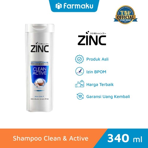 Zinc Shampoo Clean & Active 340 ml | Lazada Indonesia